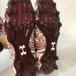 Under Armour | Shoes | Under Armour Highlight Mc Maroon Football Cleats ...